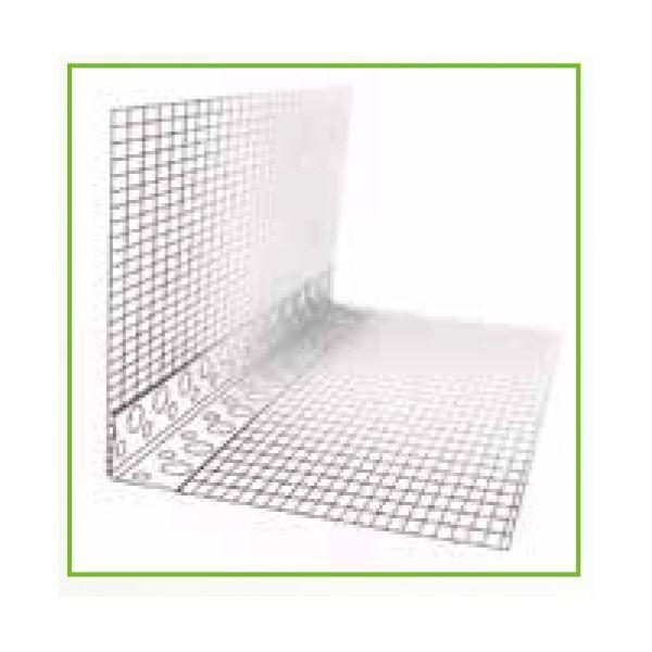 Perfil Canto Esquina em PVC com Rede de Reboco 8x12CM e 10x15CM ETICS
