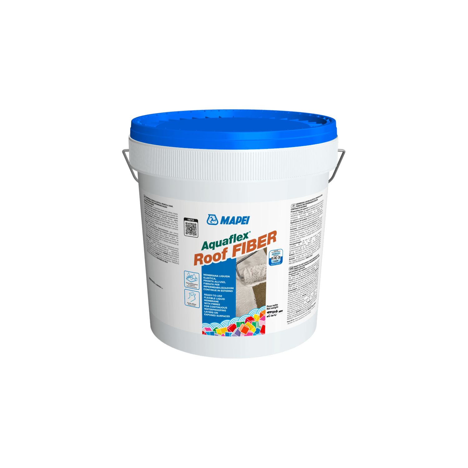 Mapei Aquaflex Roof Fiber c/Fibras Impermeabilização Varandas Terraços ...
