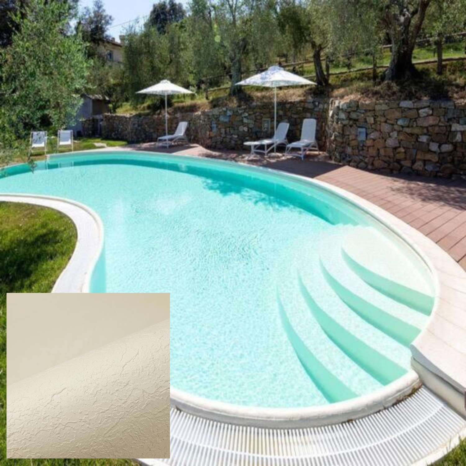 Membrana PVC Piscina Antiderrapante Renolit Alkorplan Relief Areia 25m ...