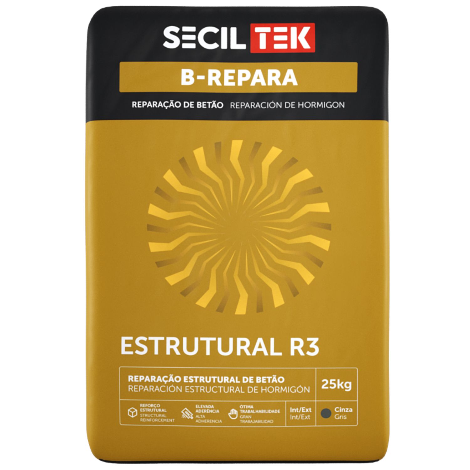 Argamassa Reparação Estrutural Betão SecilTek B-Repara Estrutural R3 ...