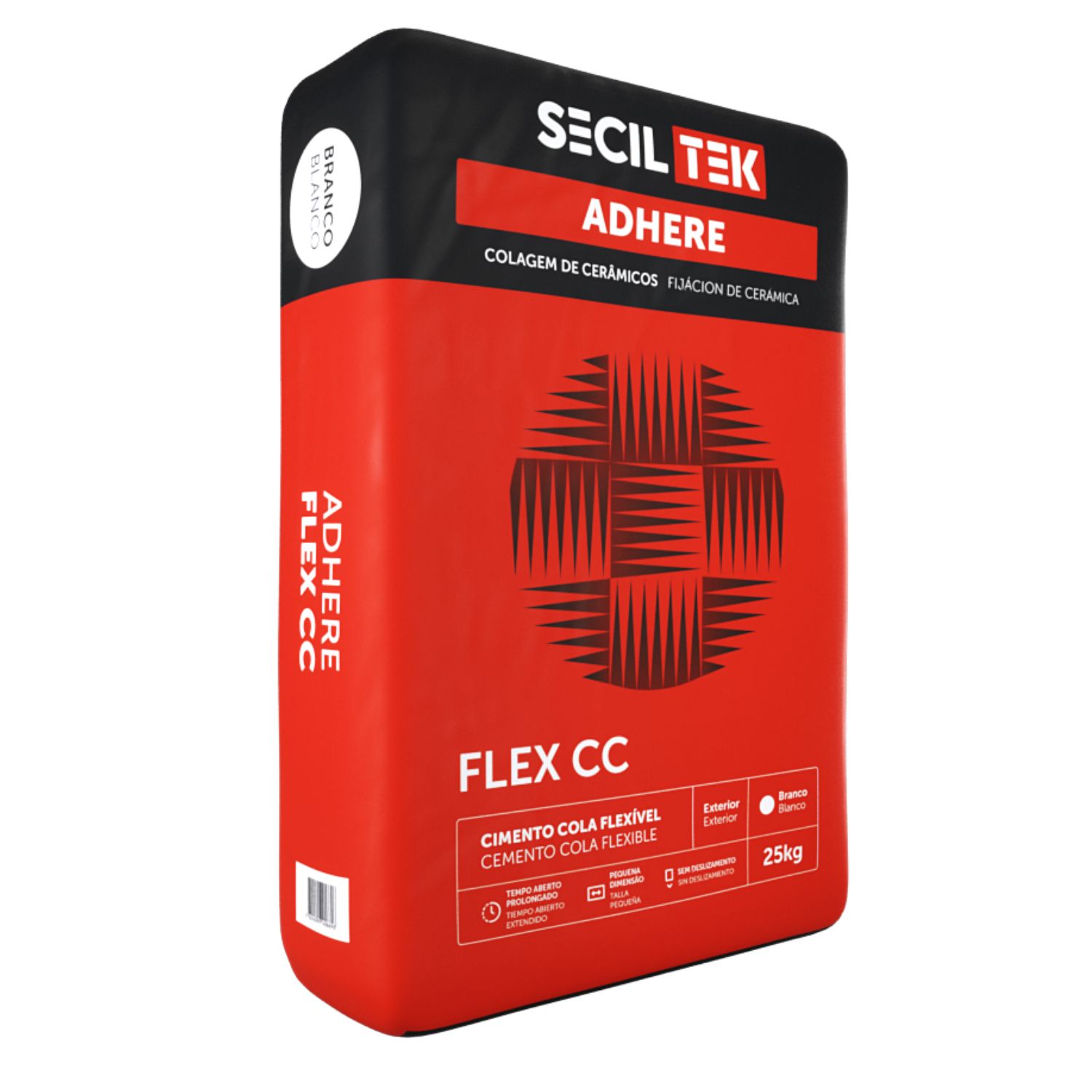 Cimento Cola Flexível de Exterior SecilTek Adhere Flex CC 25Kg