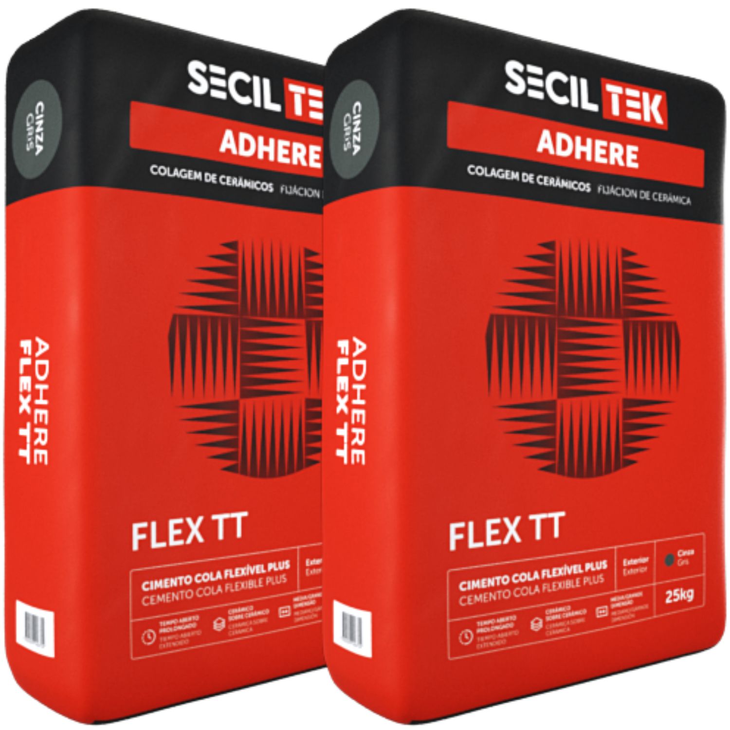 Cimento Cola Flexível Cerâmica sobre Cerâmica SecilTek Adhere Flex TT ...