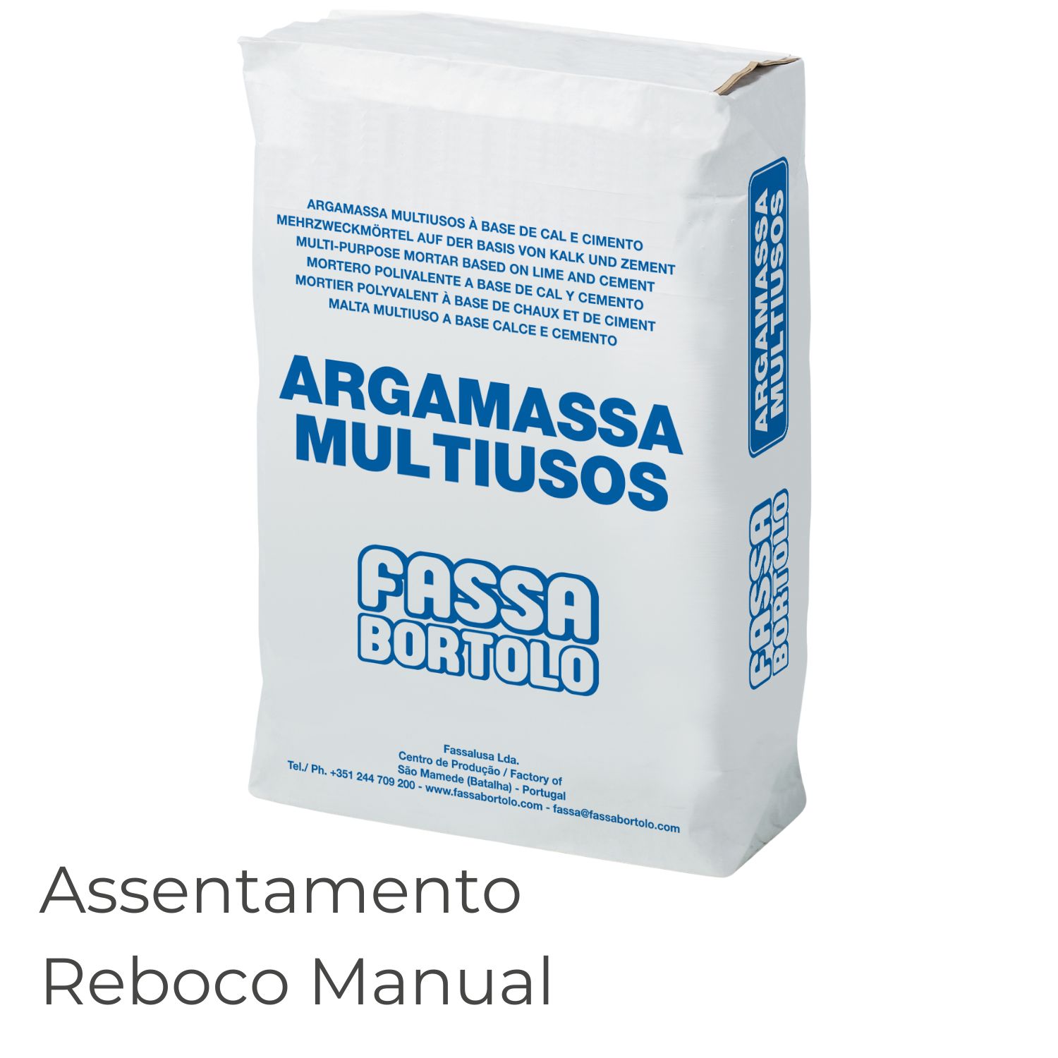Argamassa Multiusos Reboco e Assentamento Interior e Exterior Fassa ...
