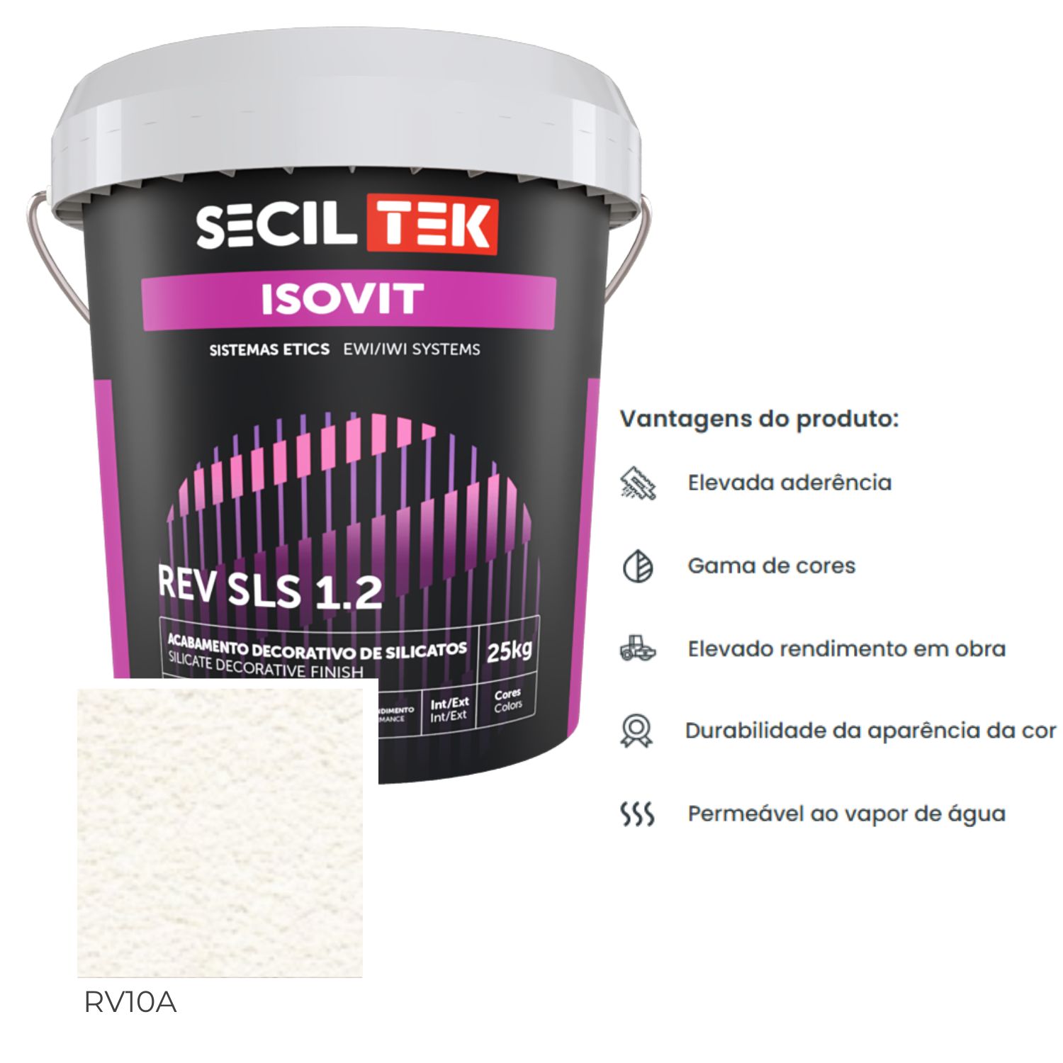 Acabamento Decorativo Silicatos Proteção Fungos Algas Etics/Capoto ...