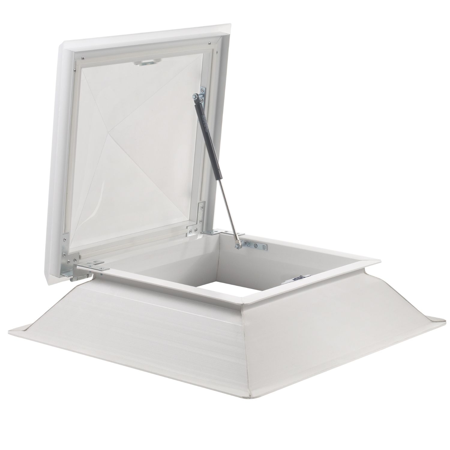 Claraboia Piramidal Abertura Telescópica Acesso Exterior Cúpula Acrílico Cobertura Garantia 5 Anos