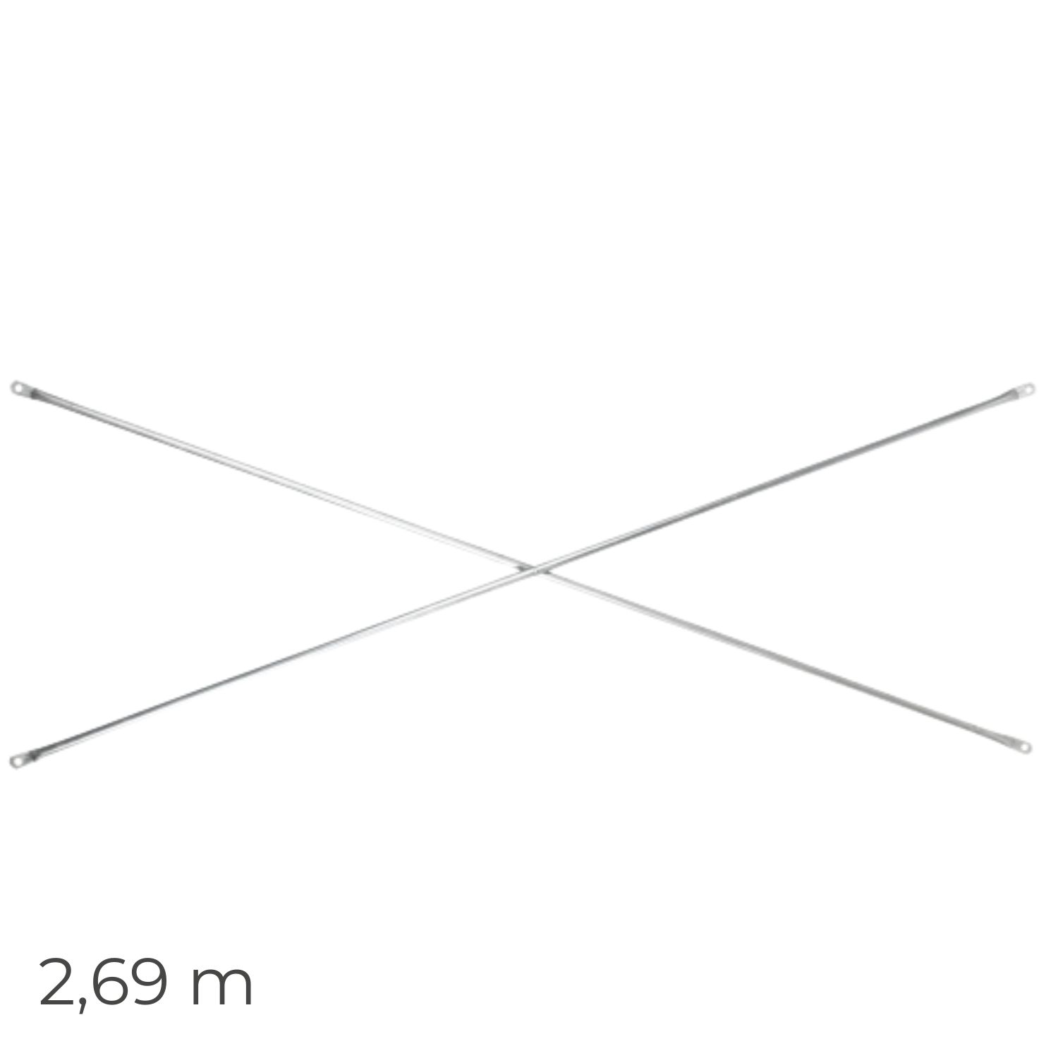 Cruzeta Metálica para Andaime 2,69M Tradicional Galvanizado Segurança ...