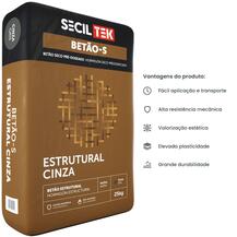 Betão-S Estrutural Cinza/Branco C30/37 SecilTek Betão Seco 25KG | Obras360