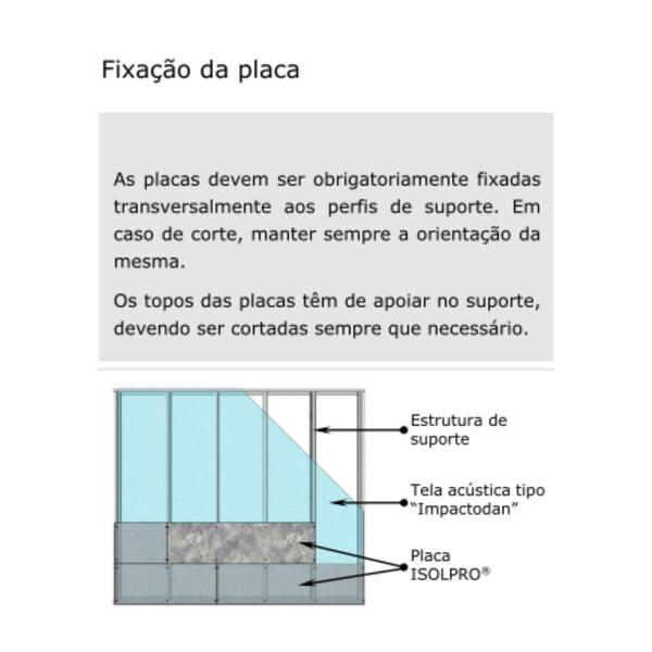 Placa Compósita de Cimento Leve ISOLPRO 1,8MX0,5M 40MM