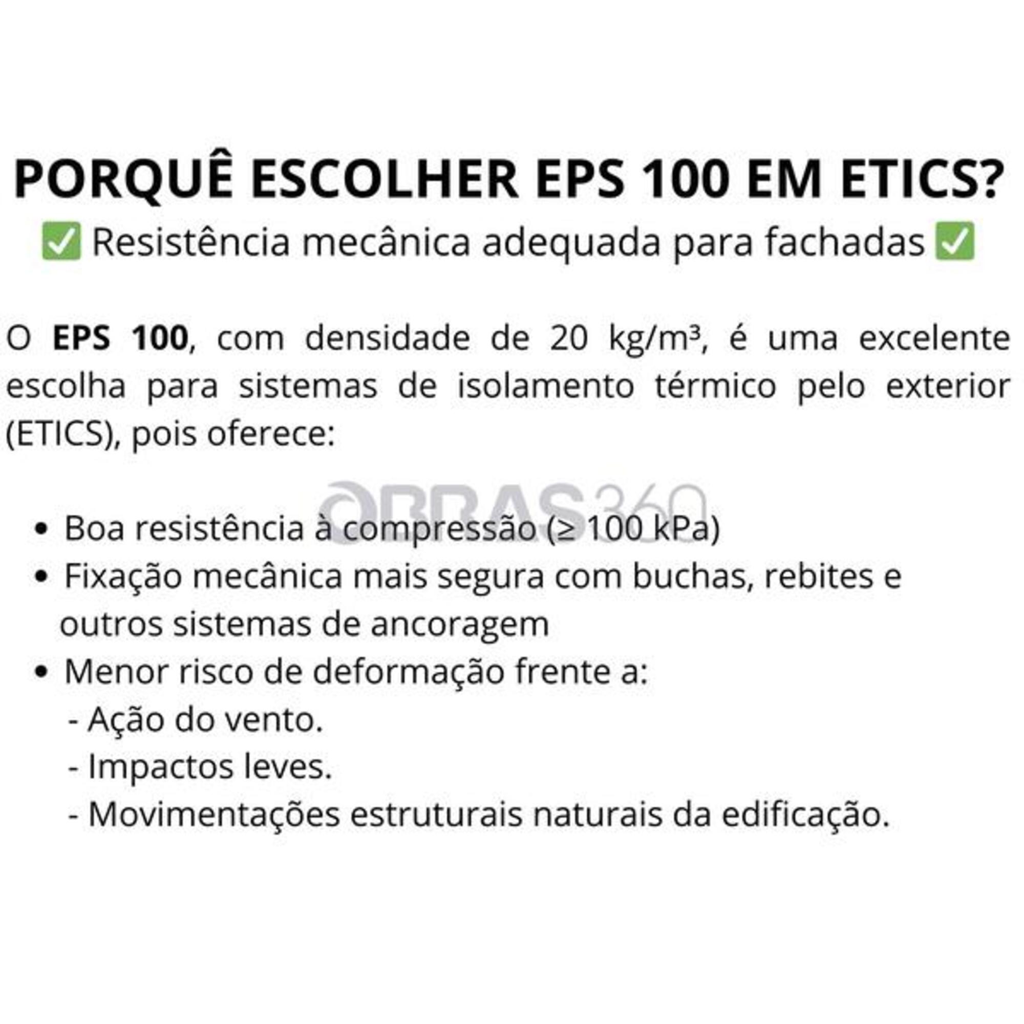 Esferovite em Painel EPS 100 (20 kg/m3) ETICS Isolamento Térmico ...