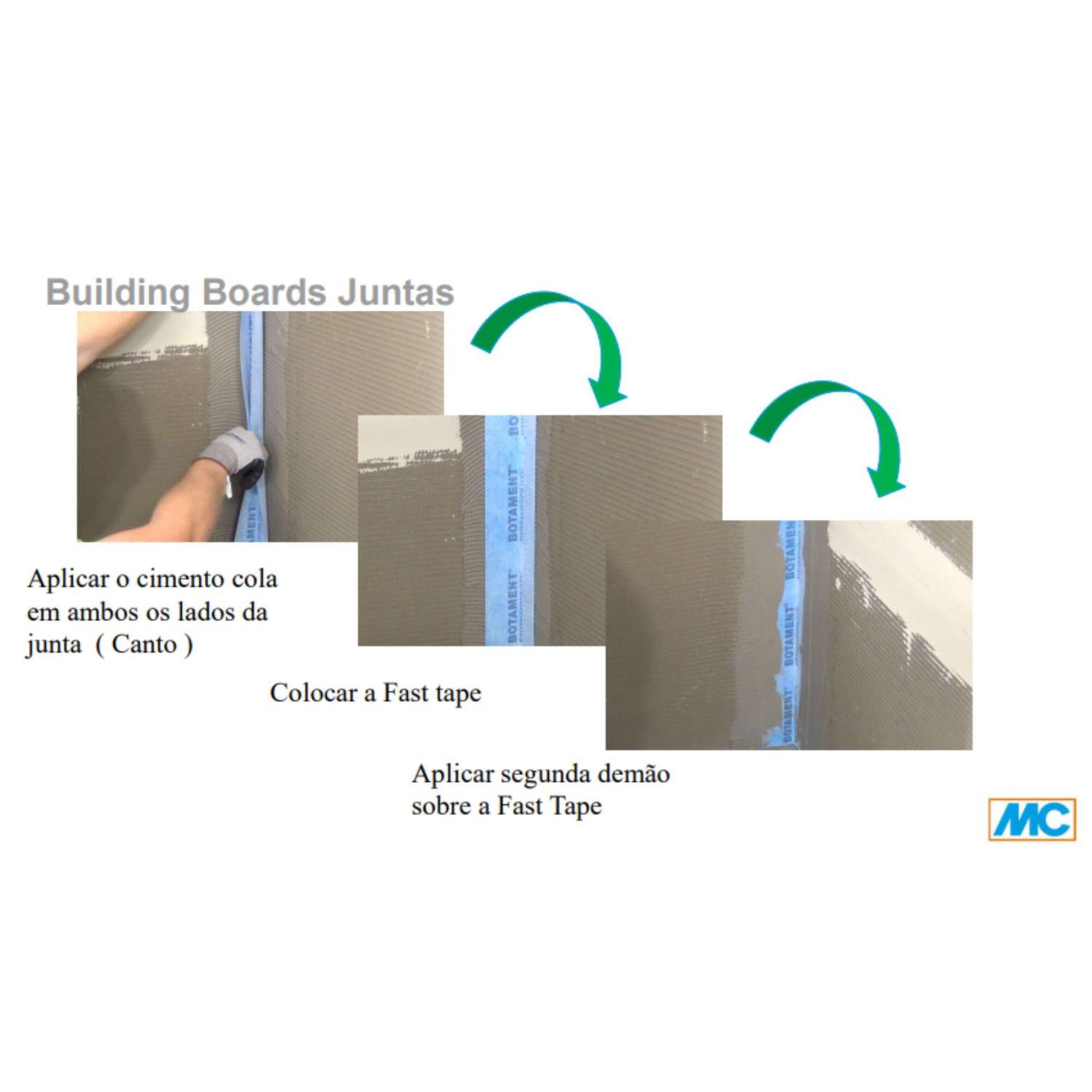 Banda Elástica Fixação das Placas MC Building Board Entre Elas e ...