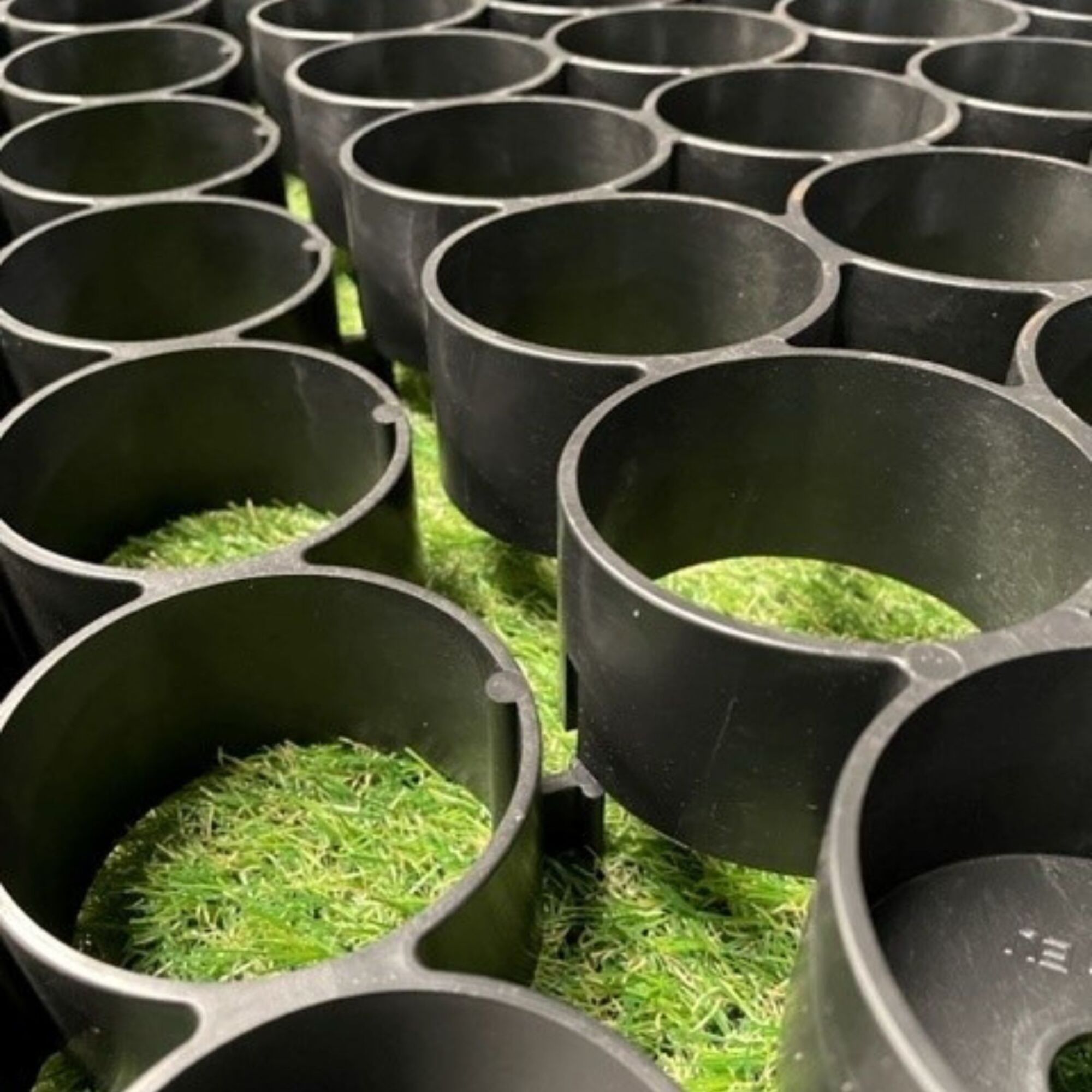 Painel Relva Grelha Enrelvamento Preto 50x50x3,8CM Parque ...