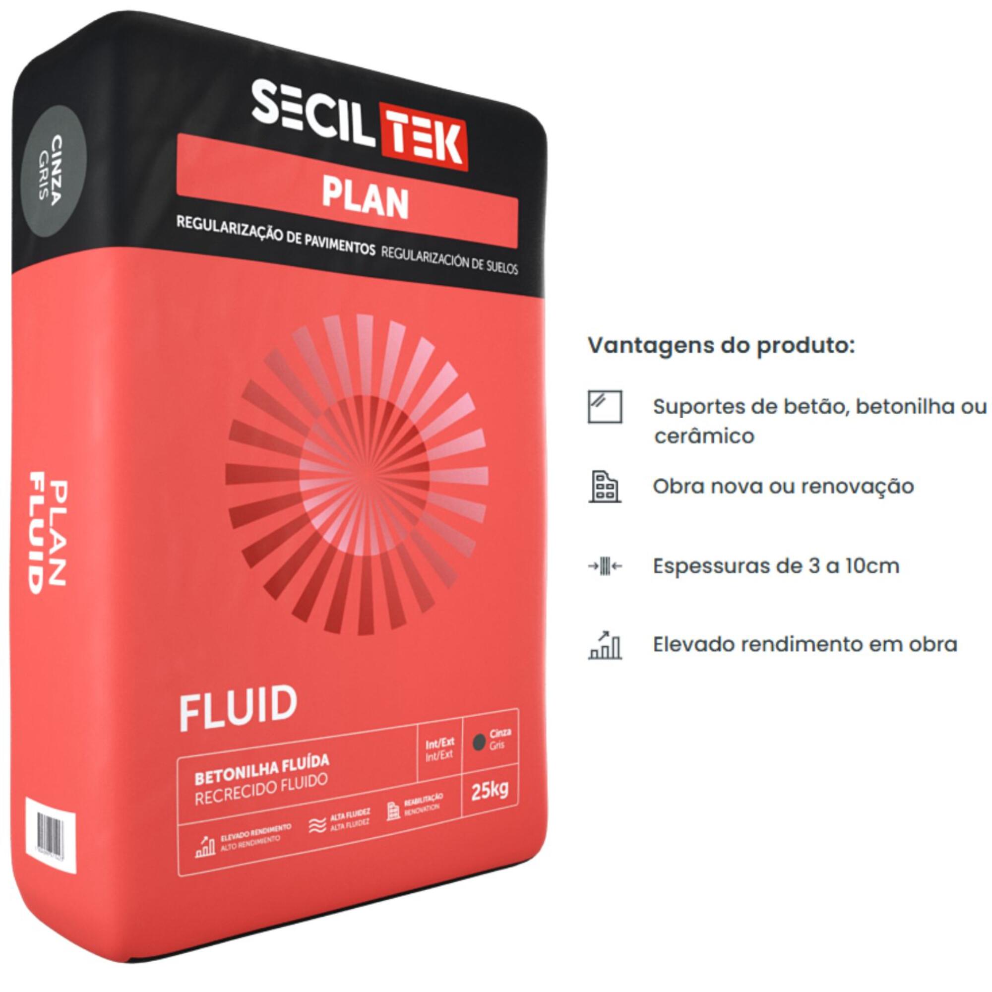 Betonilha Fluída Plan Fluid SecilTek para Regularização de Pavimentos ...