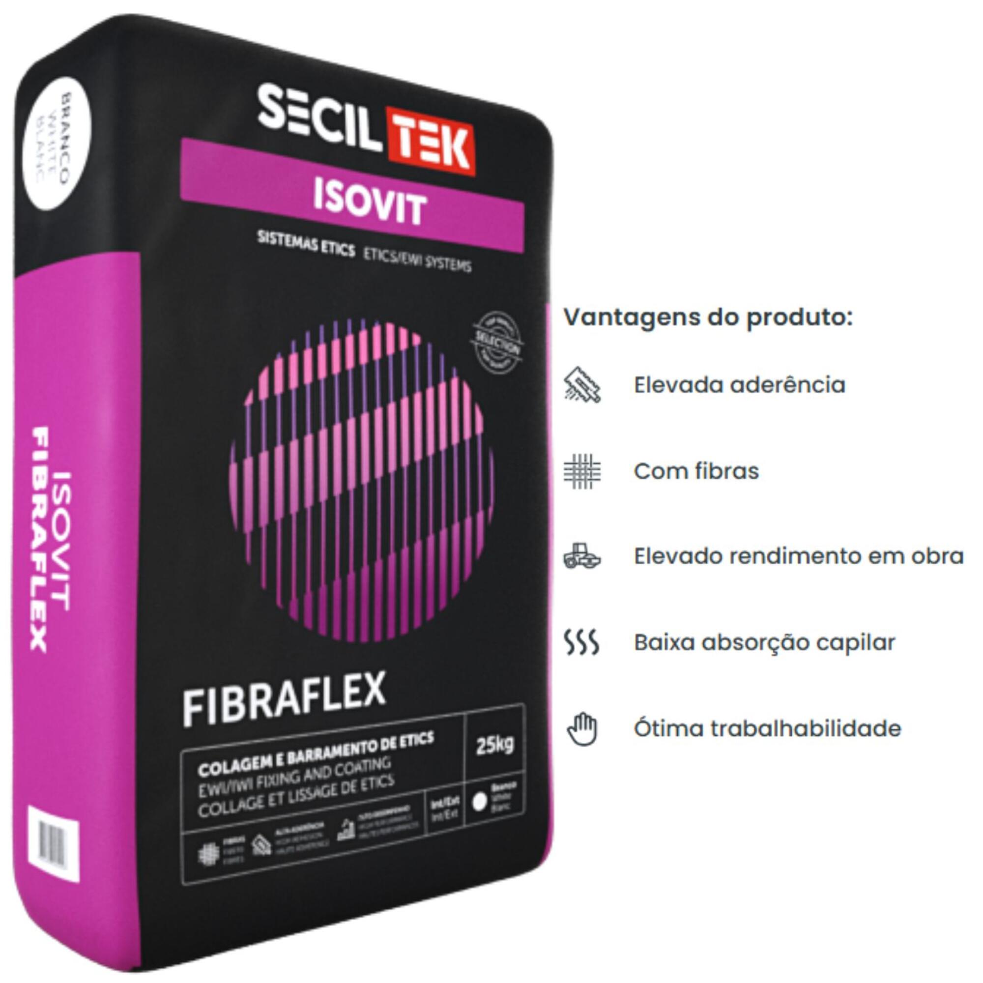 Argamassa de Colagem e Barramento Branco Sistema Etics/Capoto SecilTek ...