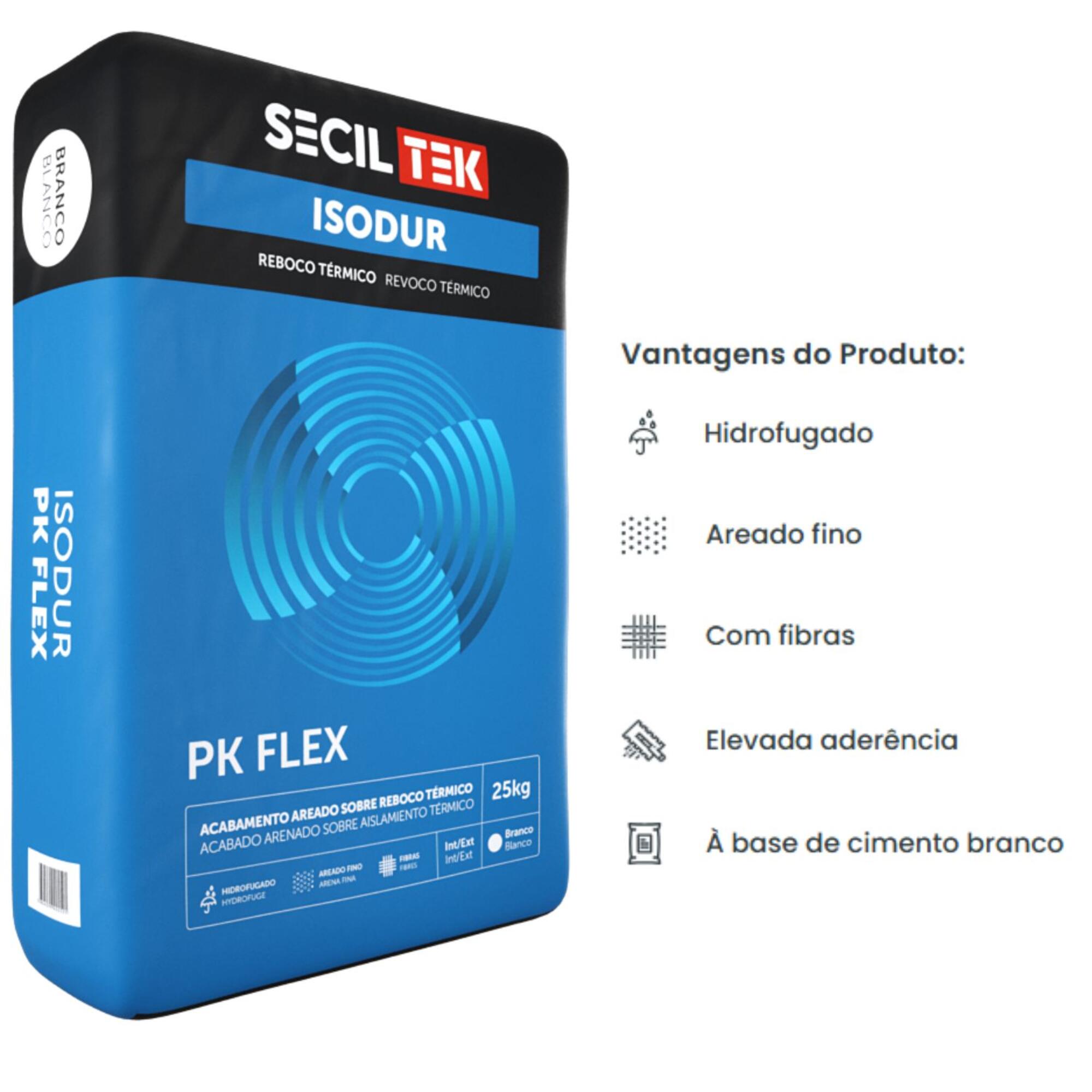 Argamassa para Regularização e Acabamento Areado Fino SecilTek Isodur ...