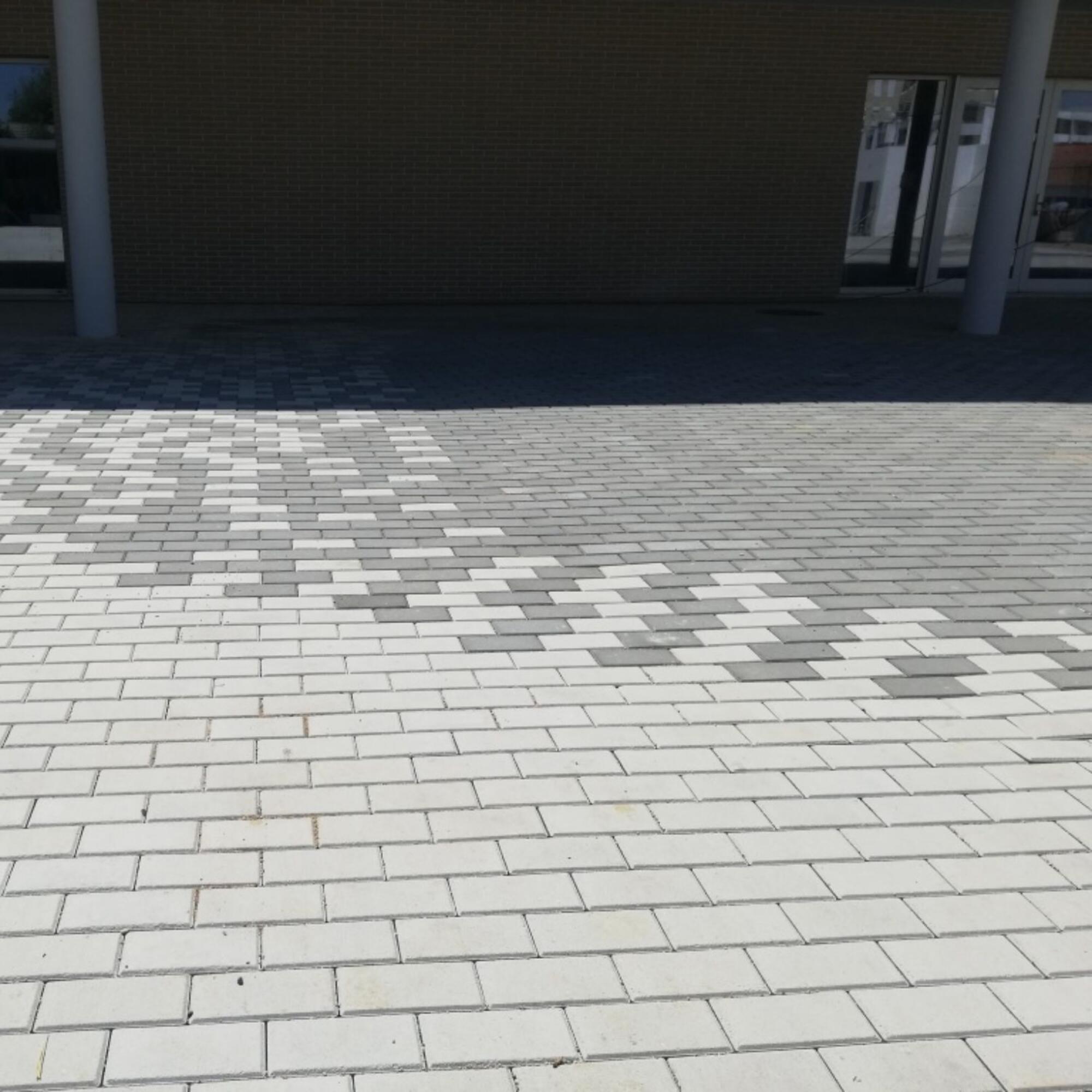 Pavê Bloco Pavimento PARALELO Betão Cinza Exterior Passeio ...