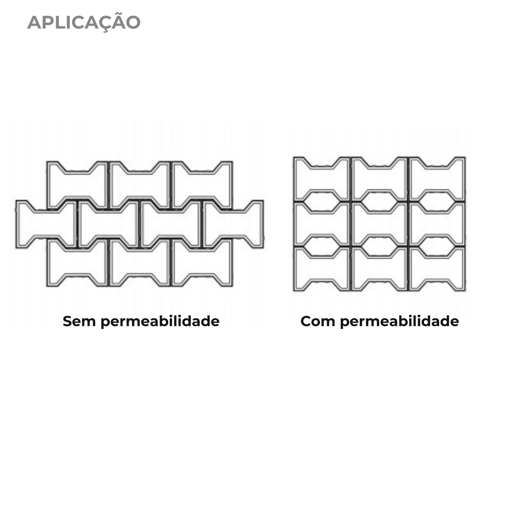 Pavê Bloco Pavimento ALFA Betão Cinza Exterior Passeio Estacionamento ...