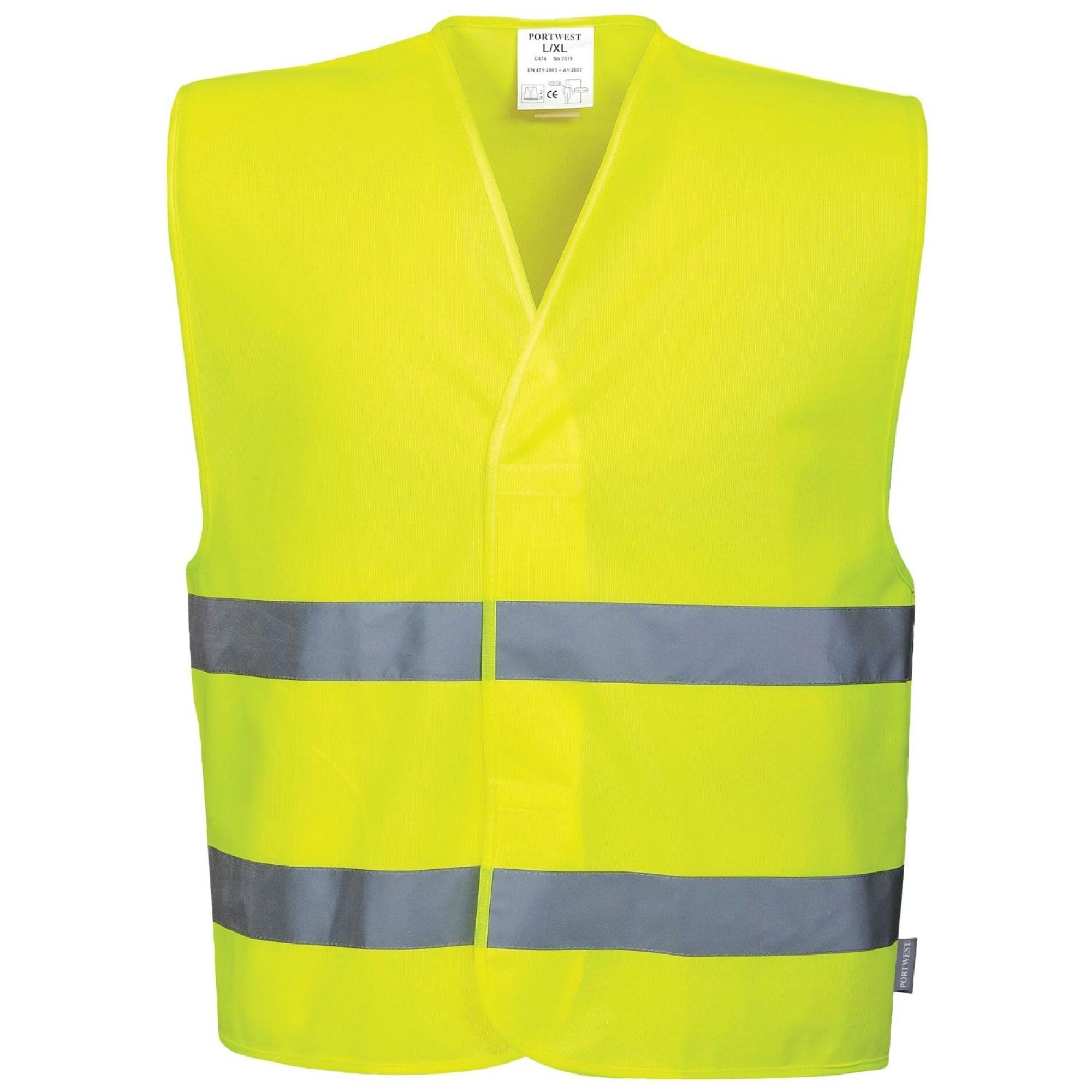 Colete Refletor com Duas Faixas Portwest C474 | Obras360 by Sotecnisol